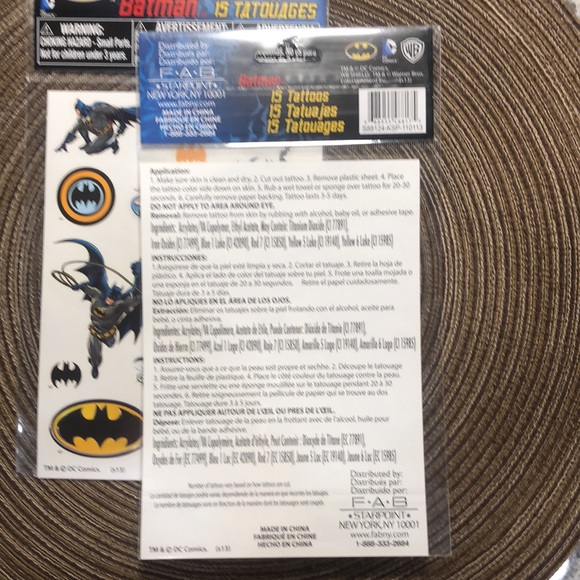 Batman | Toys | Batman Temporary Tattoos | Poshmark